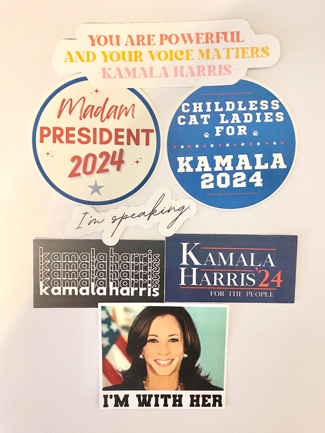 Multi Pack Kamala Harris 7 Stickers Set Vinyl Decal Vice President ...