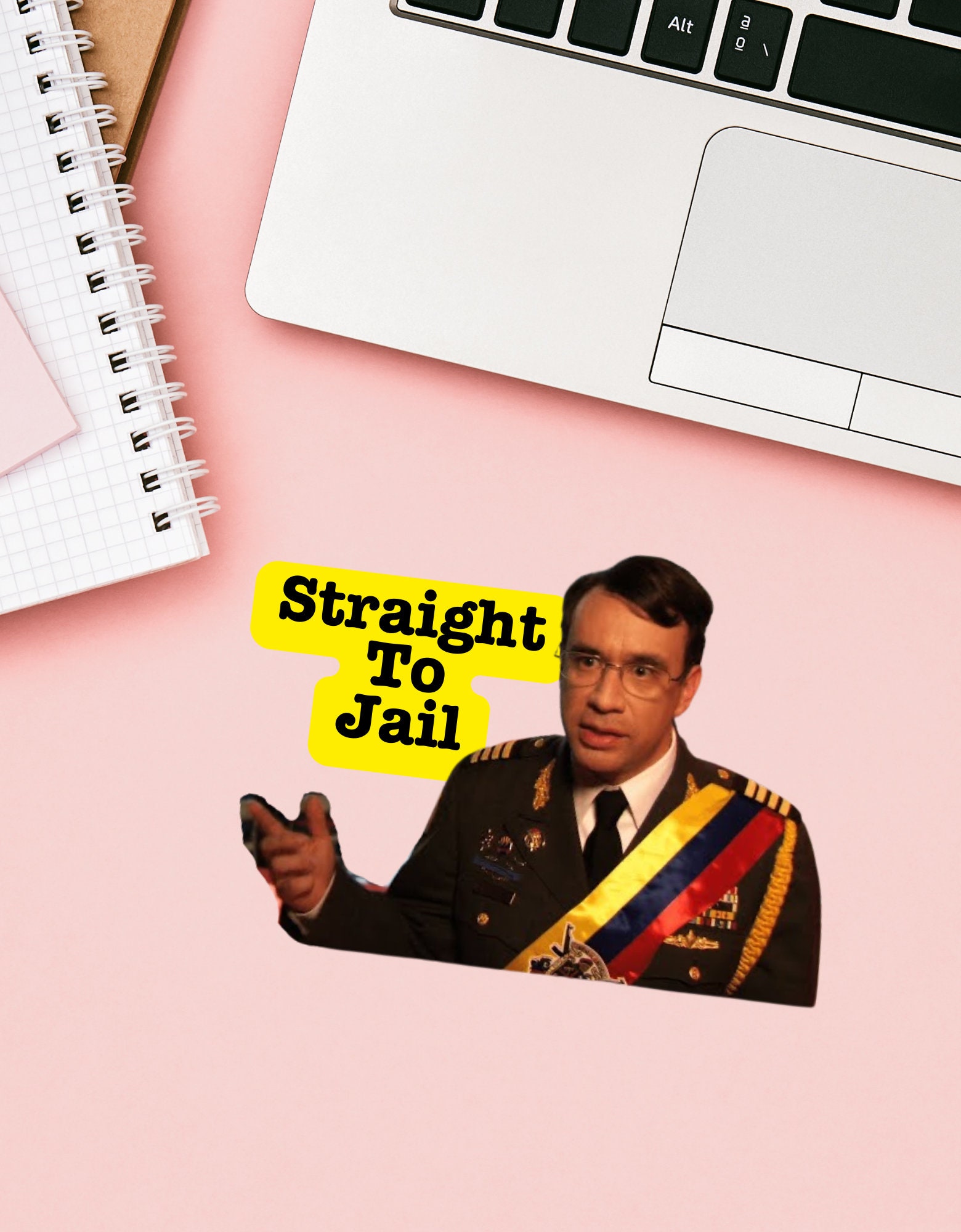 Parks and Rec Vinyl Sticker Art Straight to Jail Fred Armisen Leslie ...