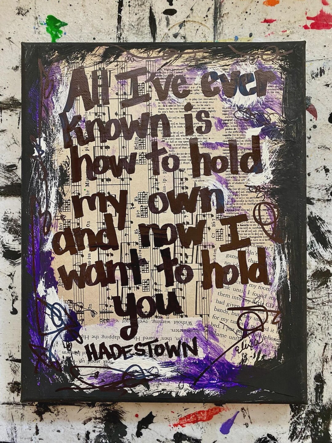 Hadestown Art All I've Ever Known Painting Broadway Musical Theatre ...