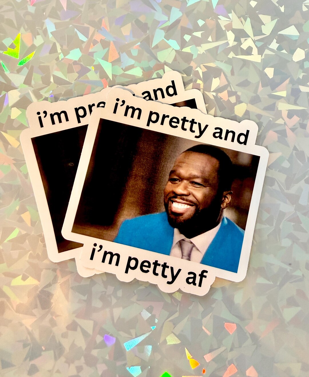 Pretty and I'm Petty as Fuck Sticker 50 Cent Meme P Diddy Documentary ...