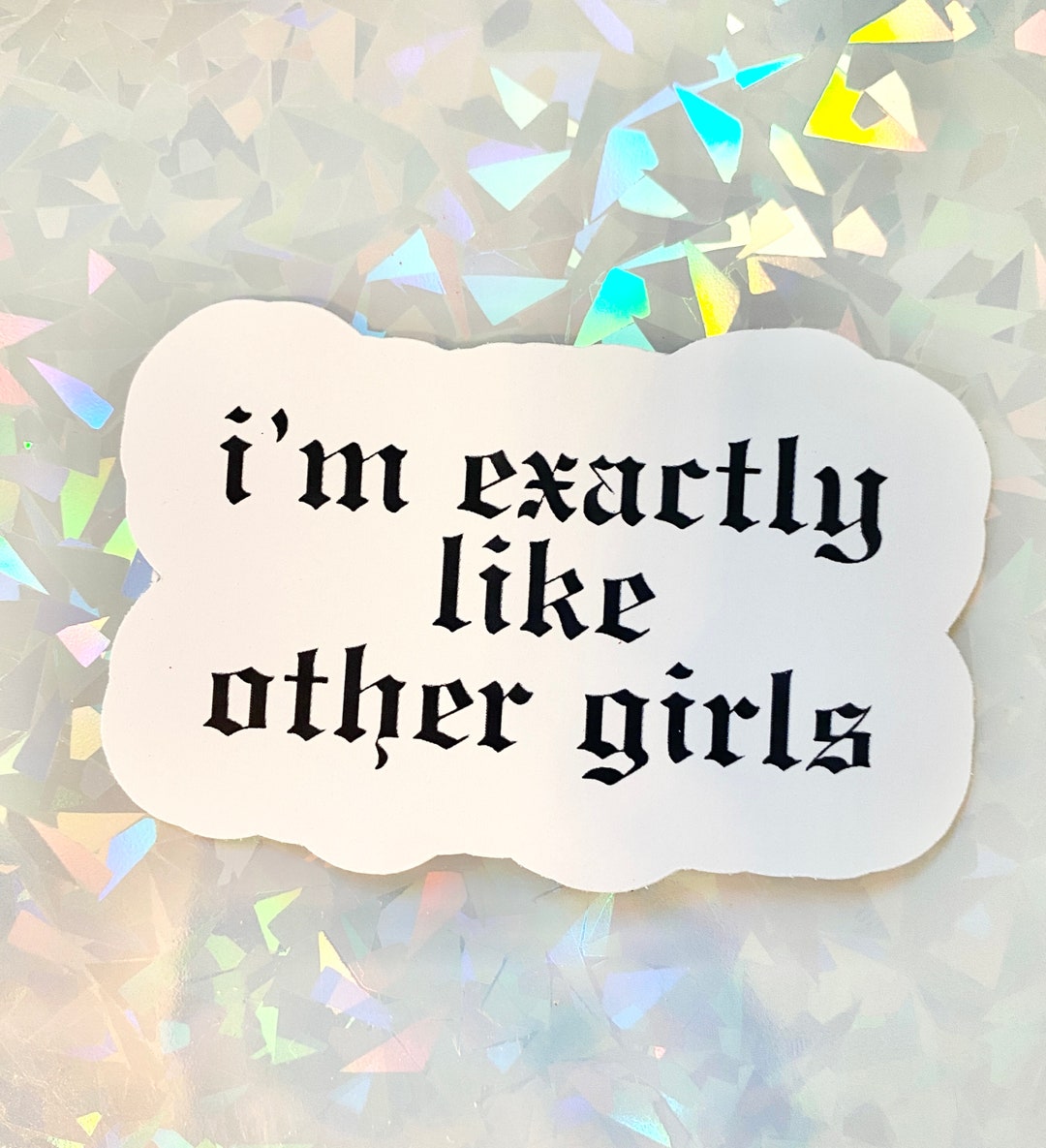 Exactly Like Other Girls Vinyl Sticker Swift Reputation Album Girl ...