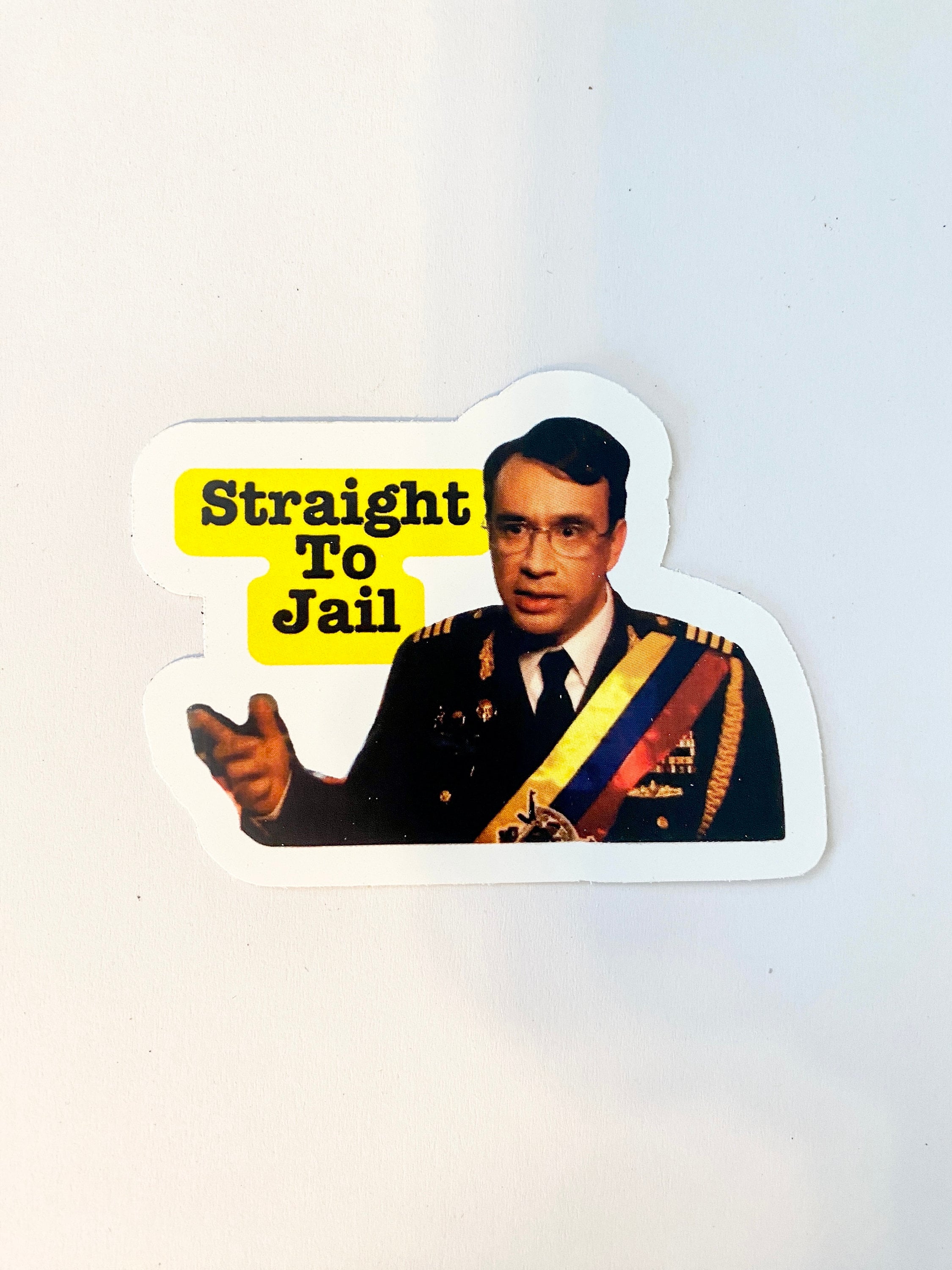 Parks and Rec Vinyl Sticker Art Straight to Jail Fred Armisen Leslie ...