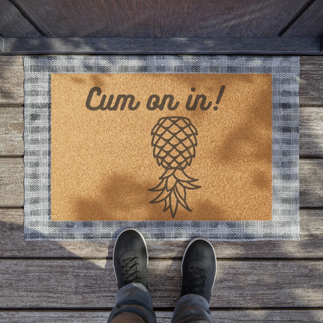 Swinger Lifestyle Upside Down Pineapple Doormat - Etsy