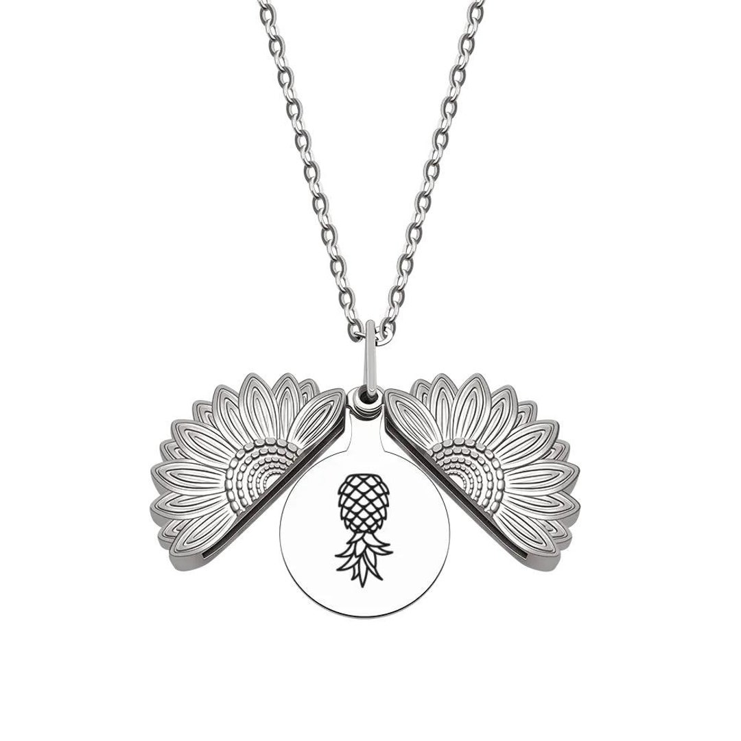 Swinger Lifestyle Upside Downn Pineapple Peek A Boo Necklace, Swinger ...
