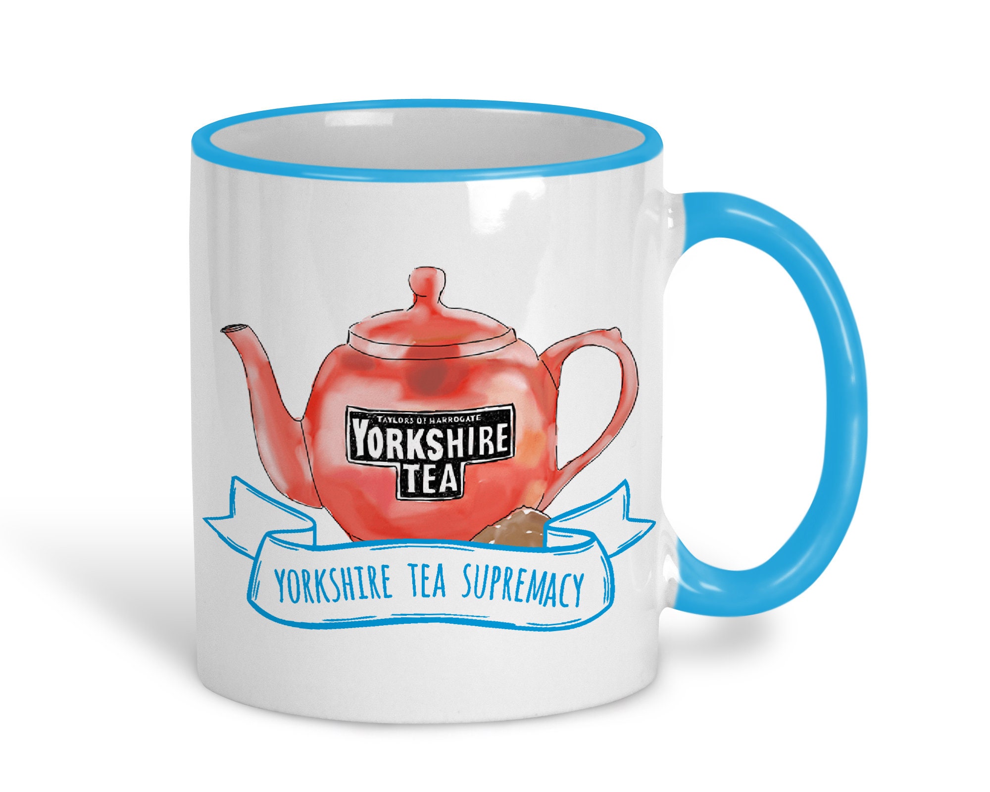 Yorkshire Tea Supremacy Personalised Ceramic Mug Northern Regional Gift ...