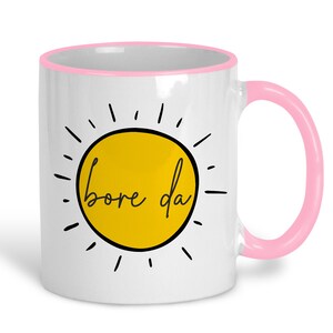 Bore Da Good Morning Welsh Language Dialect Personalised Ceramic Mug ...