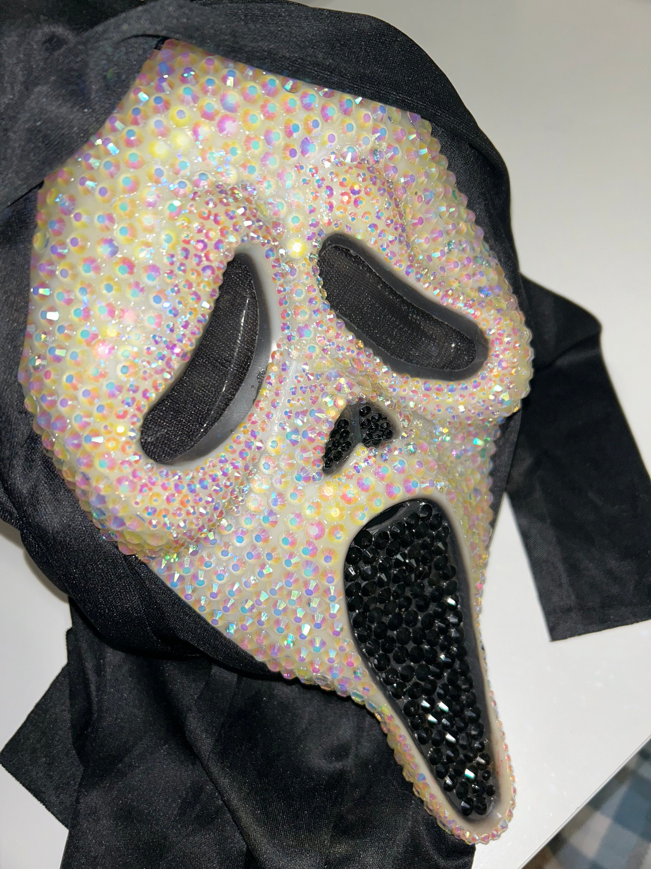Bedazzled Ghostface Mask - Etsy