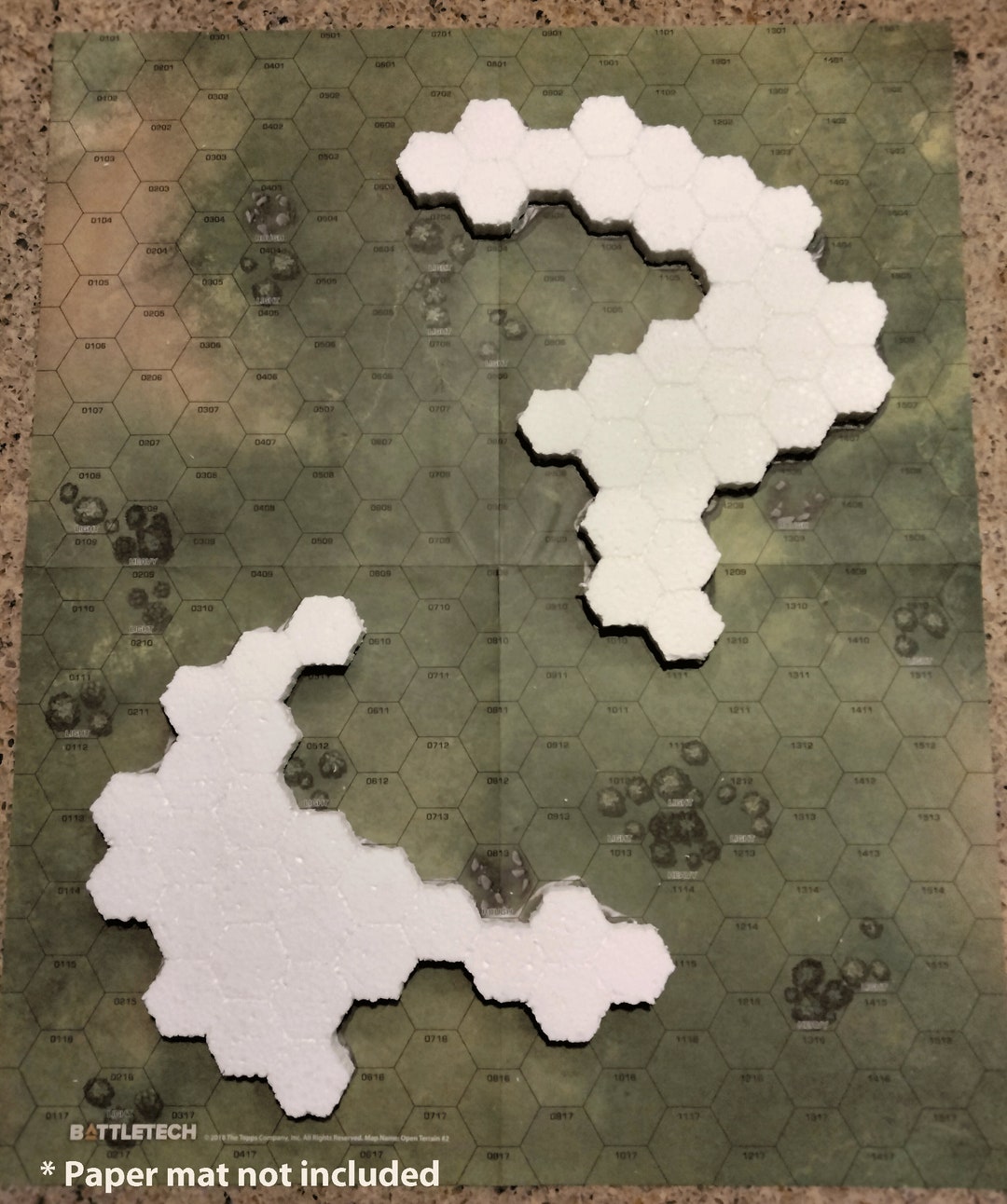 Hex Hills Set for Battletech Open Terrain 2 unpainted - Etsy