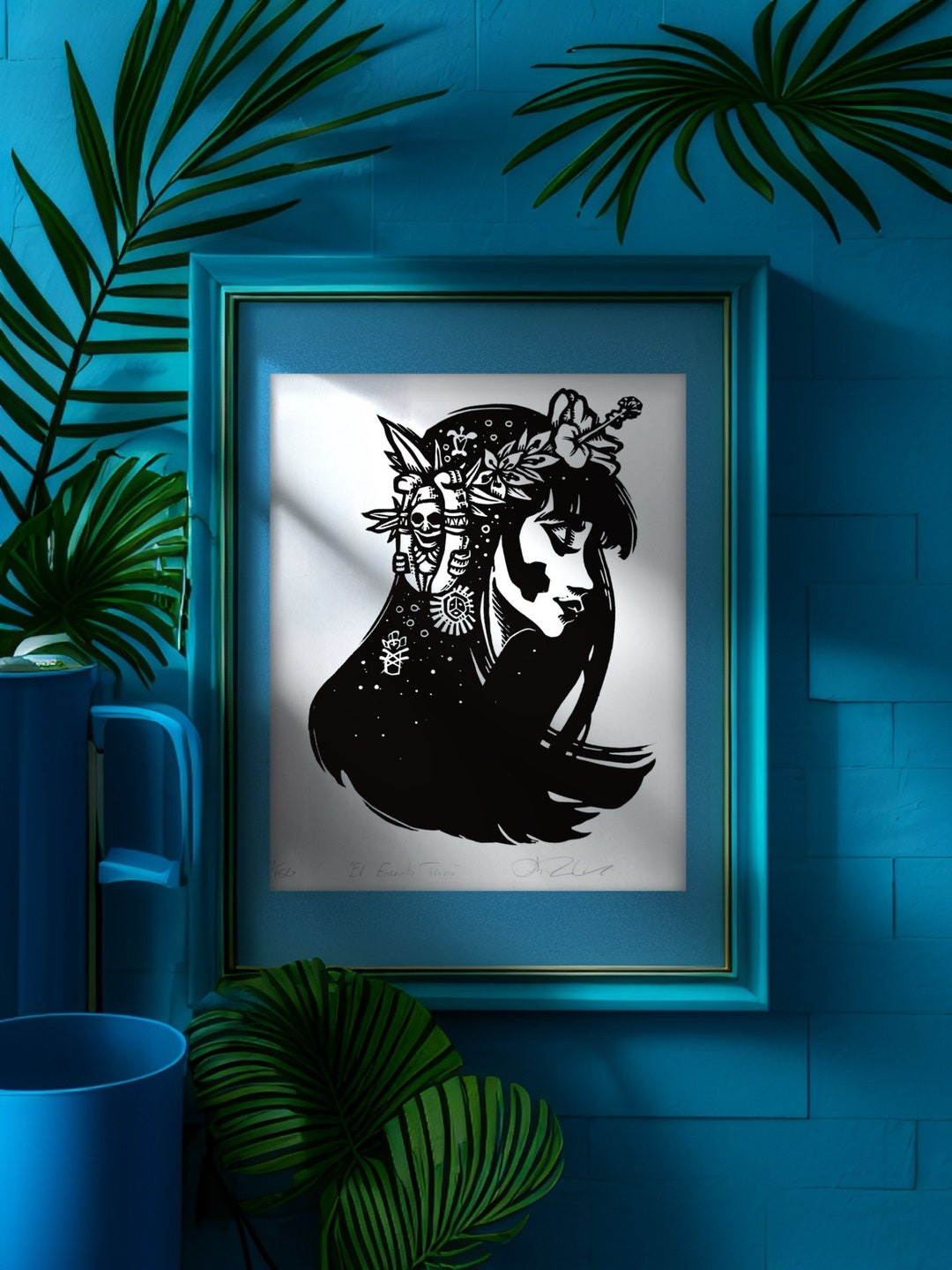 Beautifull Taino Woman Art, Female Arawak Indian Artwork - Etsy