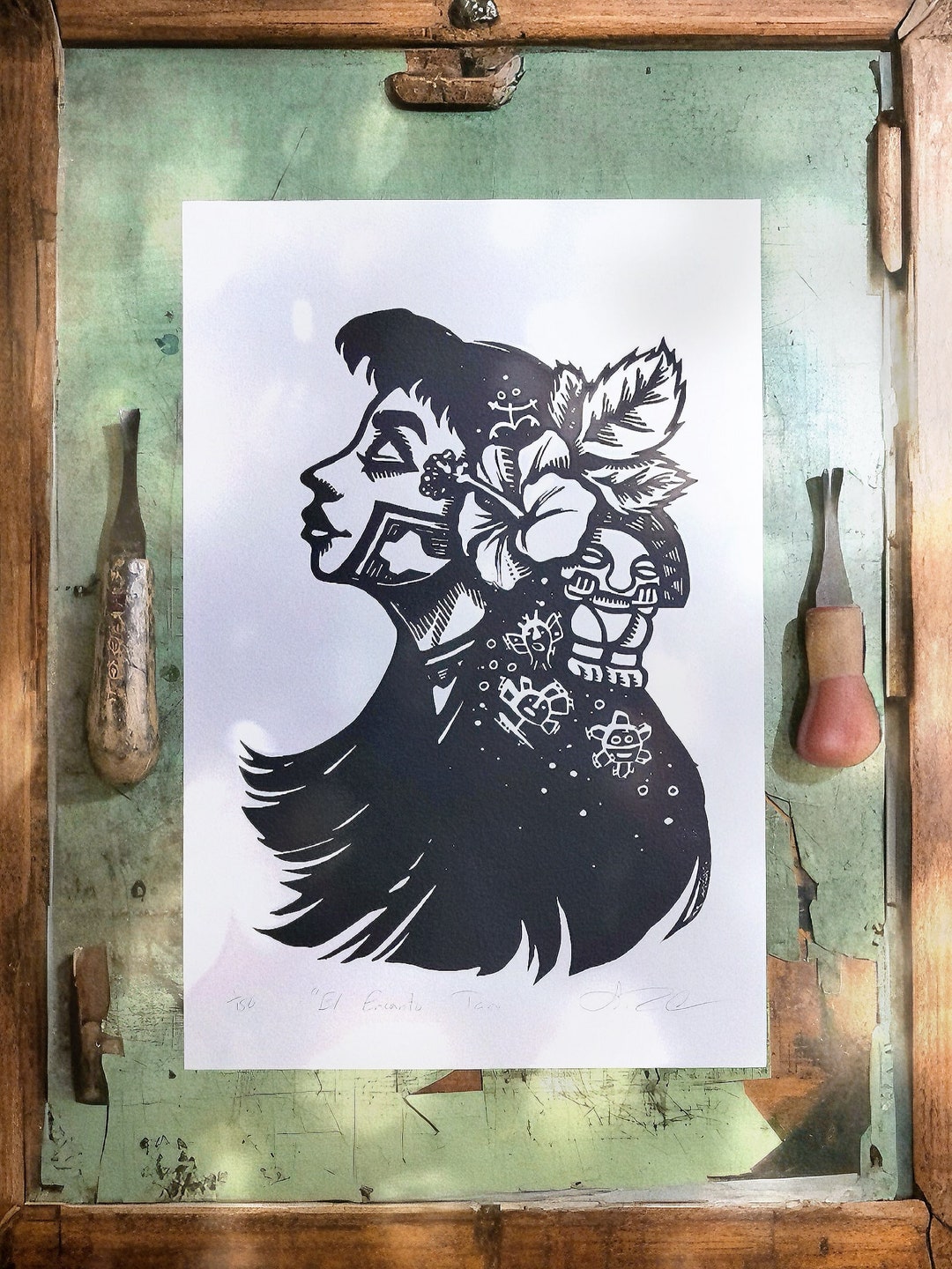 Beautifull Taino Woman Art, Female Arawak Indian Artwork - Etsy