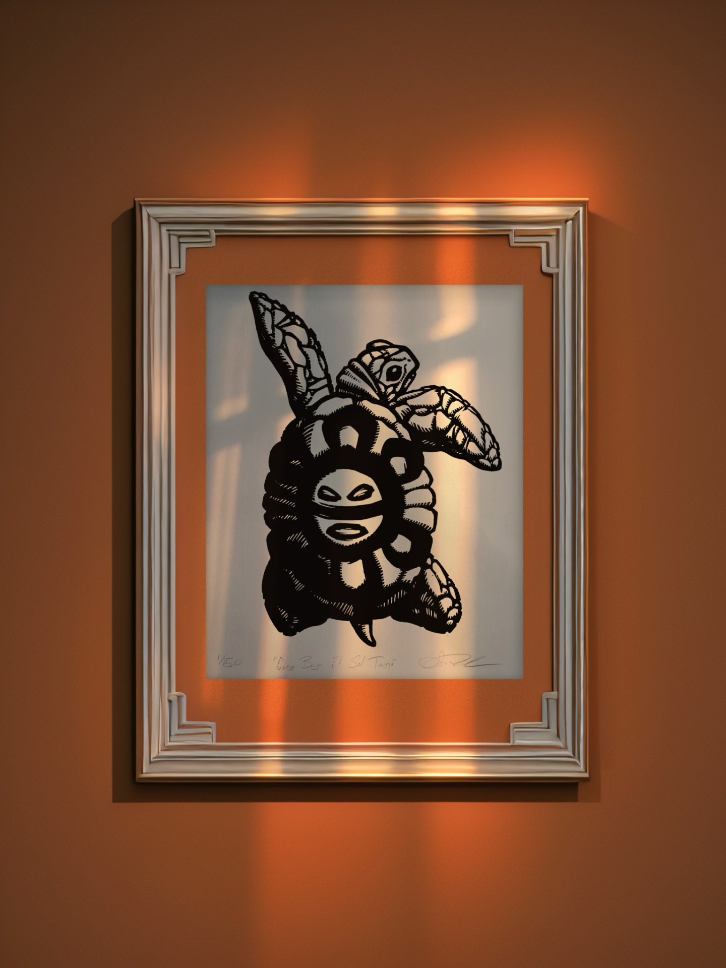 Puerto Rico Taino Sun Symbols, Tribal Arawak Indian Petroglyphs Artwork ...