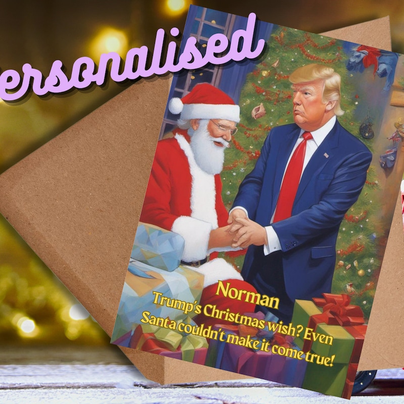 Trump Christmas Card - Etsy