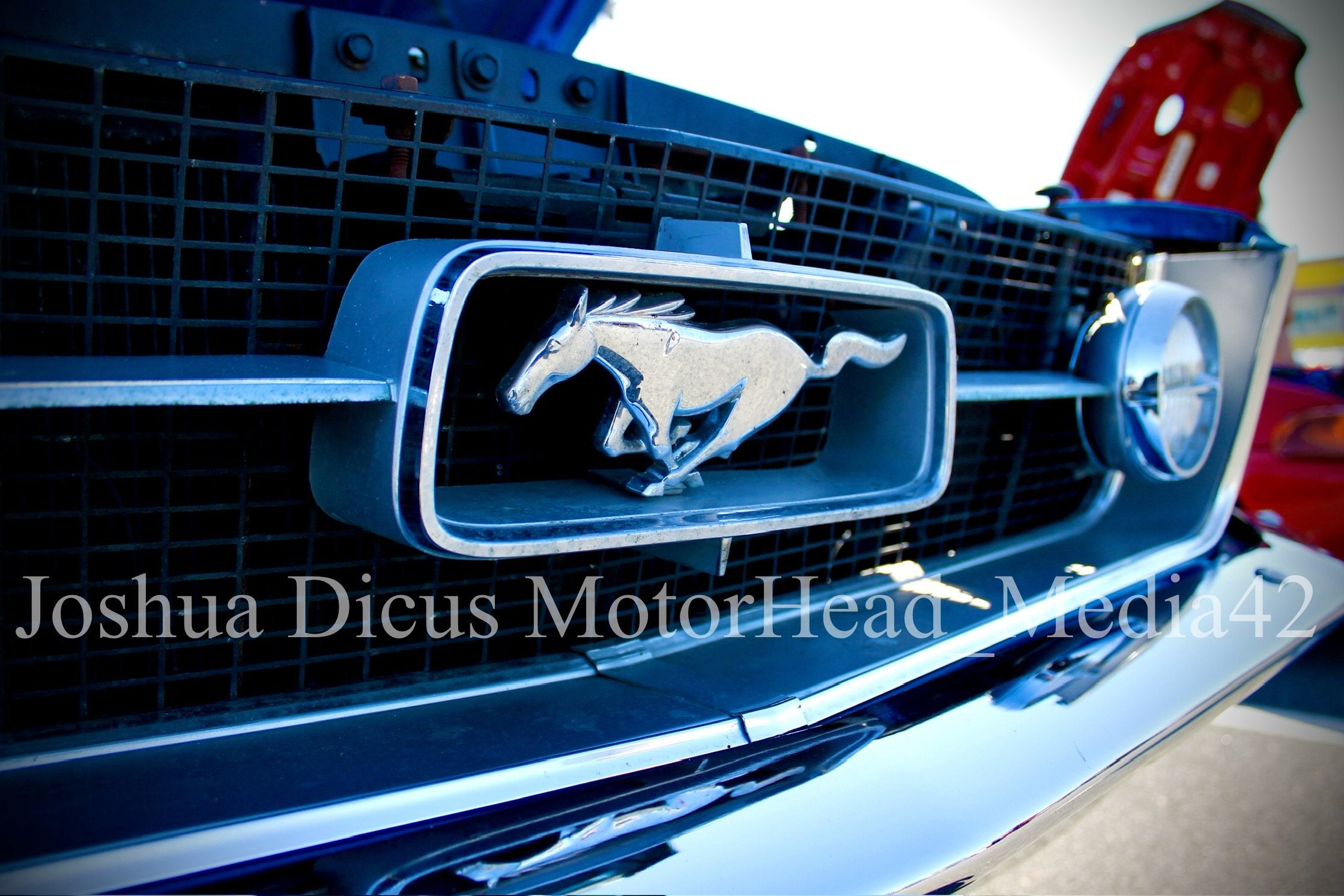 Classic Ford Mustang Grille Emblem - Etsy