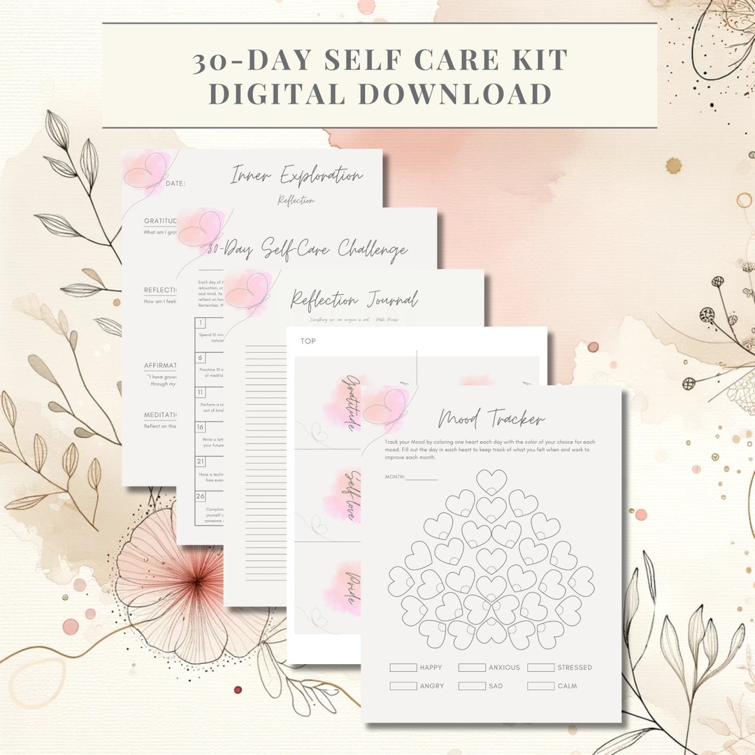 Complete 30-day Self-care Kit - Holistic Wellness & Mindfulness - Etsy