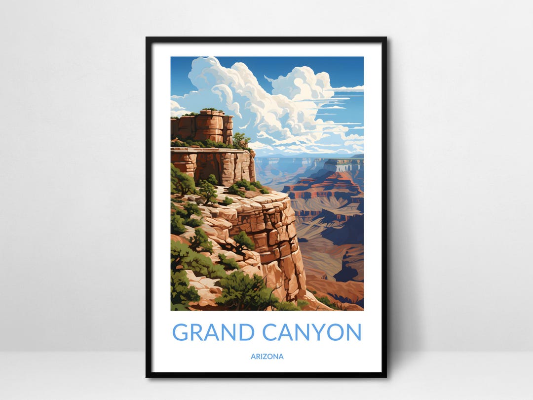 Grand Canyon Arizona Landscape Poster Scenic National Park Print Grand ...