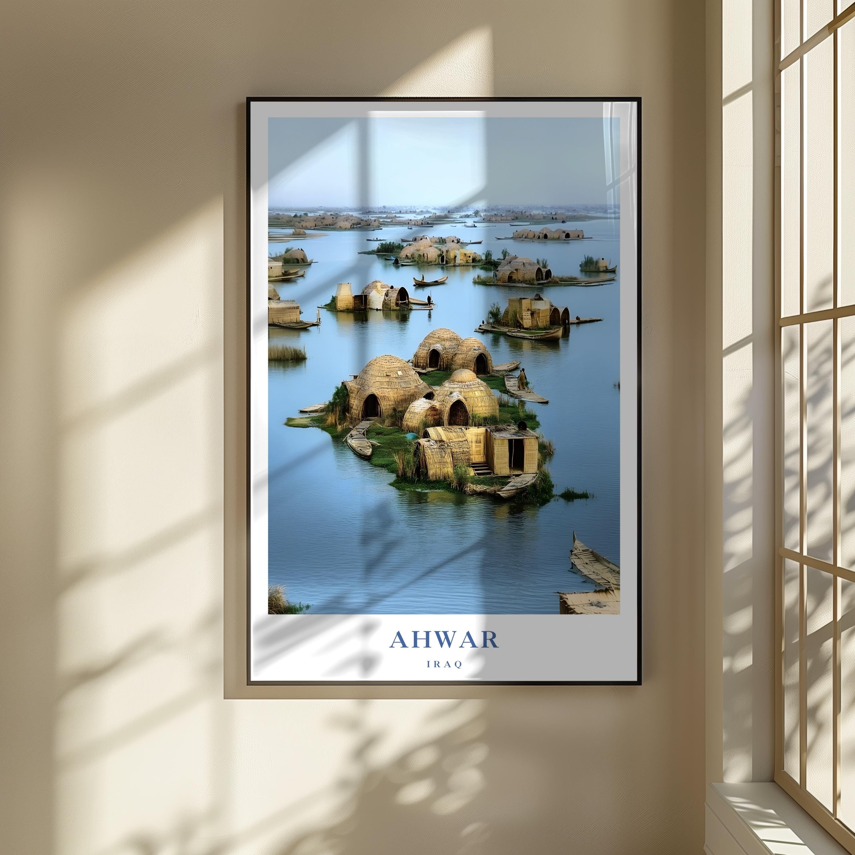 Ahwar of Southern Iraq Wall Art Print Mesopotamian Marshlands ...
