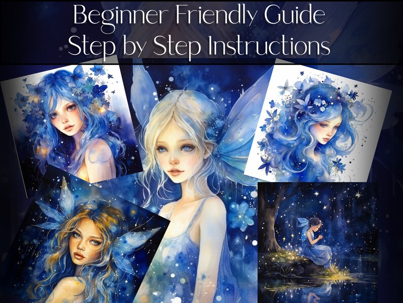 Best Blue Watercolor Fairy Midjourney Prompts, Ai Prompt Guide, Forest ...