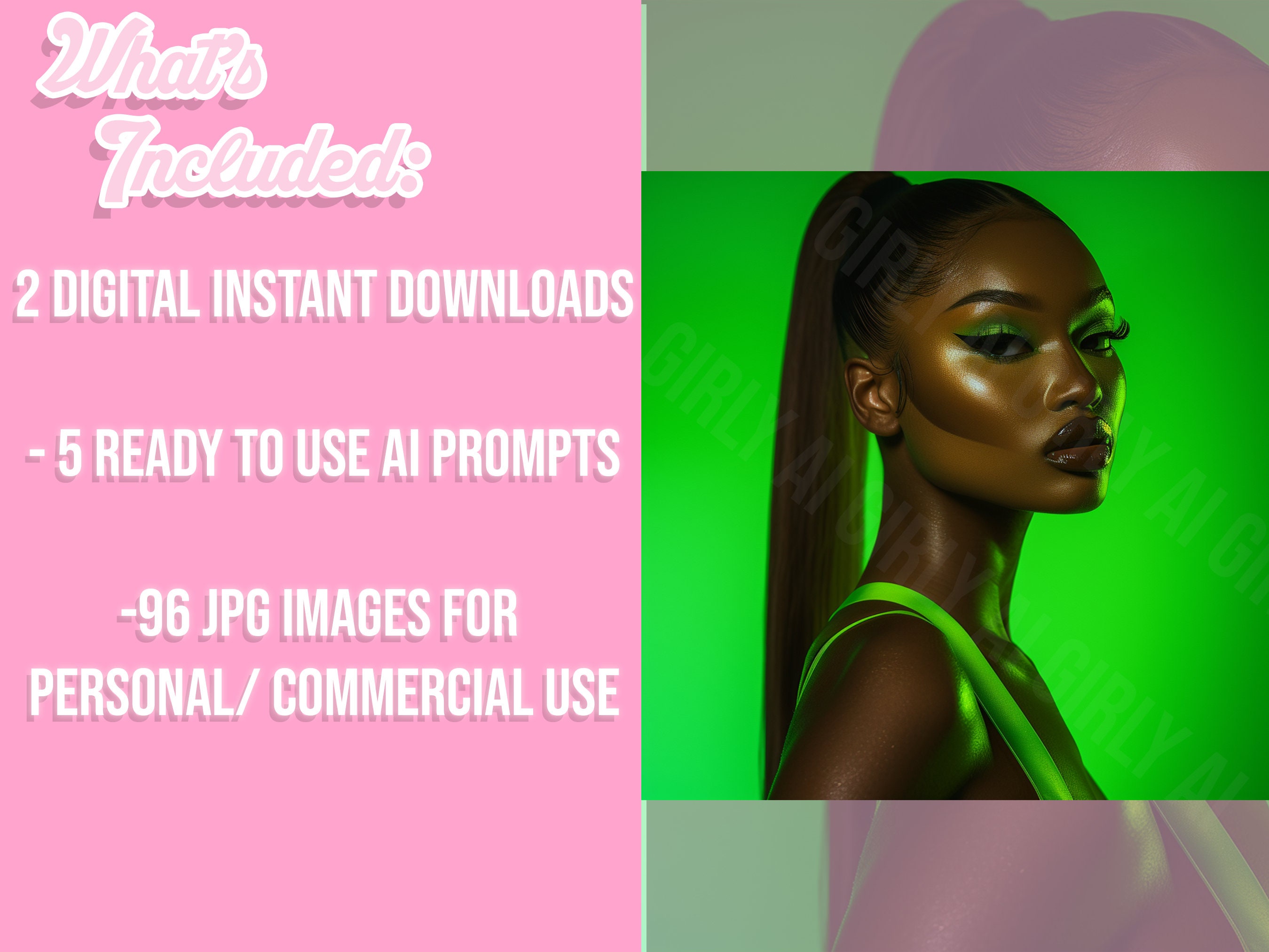 Best Midjourney Prompts for Ponytail Models, Black Woman Photography ...