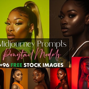 Best Midjourney Prompts for Ponytail Models, Black Woman Photography ...