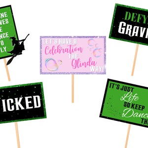 WICKED Photo Booth Props / Instant Download DIY Printable / - Etsy