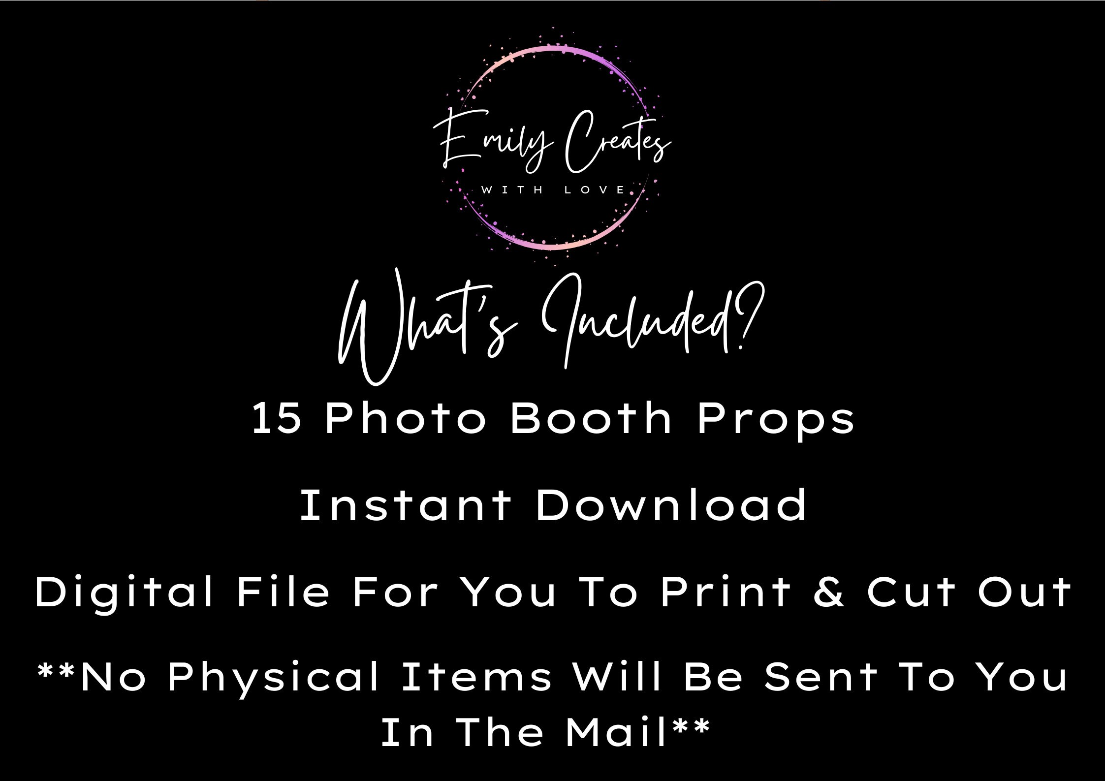 WICKED Photo Booth Props / Instant Download DIY Printable / - Etsy