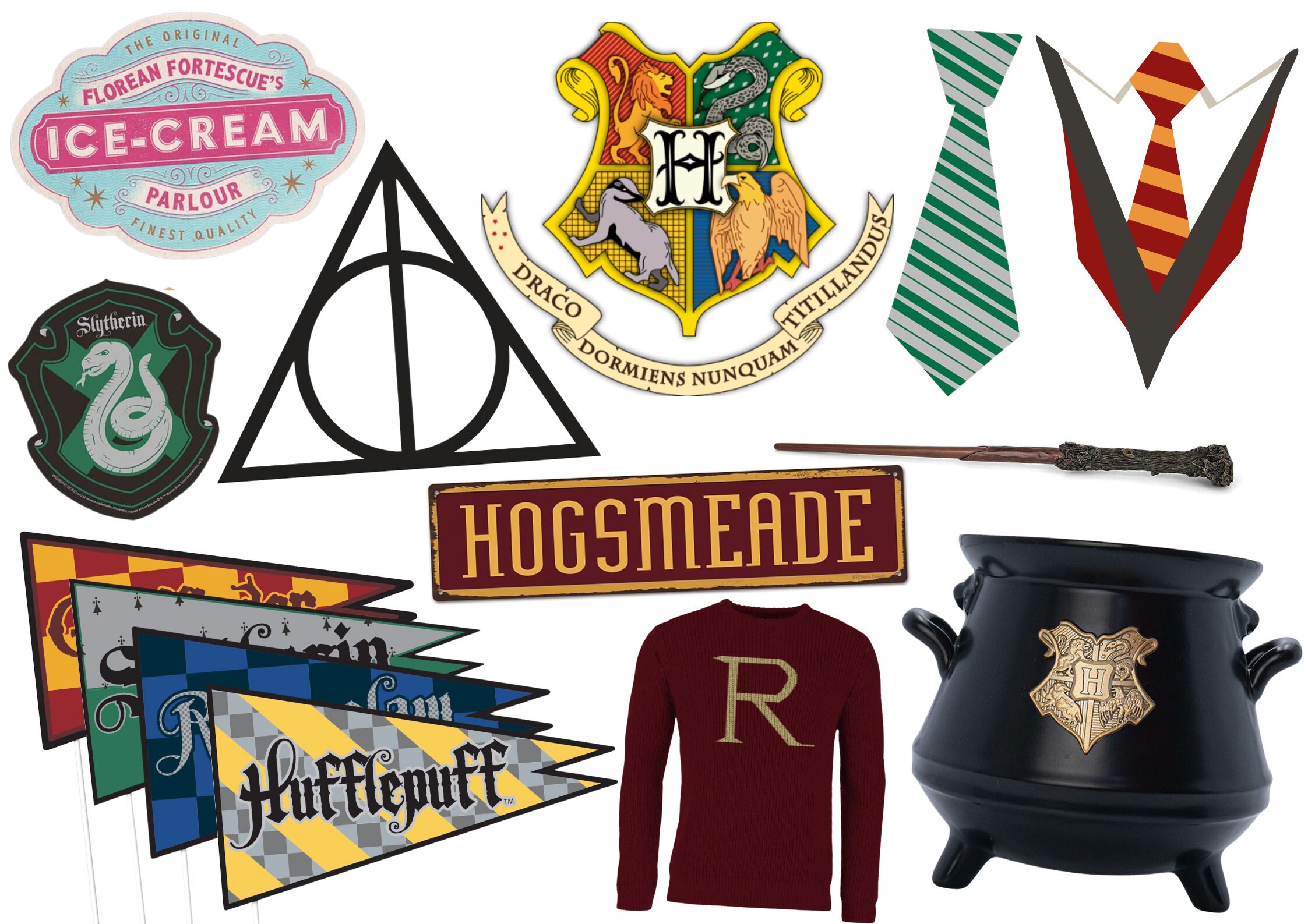 POTTER Photo Booth Props Stickers Poster Wall Art Instant Download ...