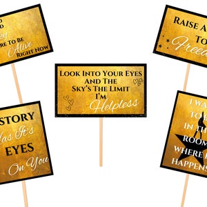HAMILTON Photo Booth Props / Instant Download DIY Printable / Musical ...