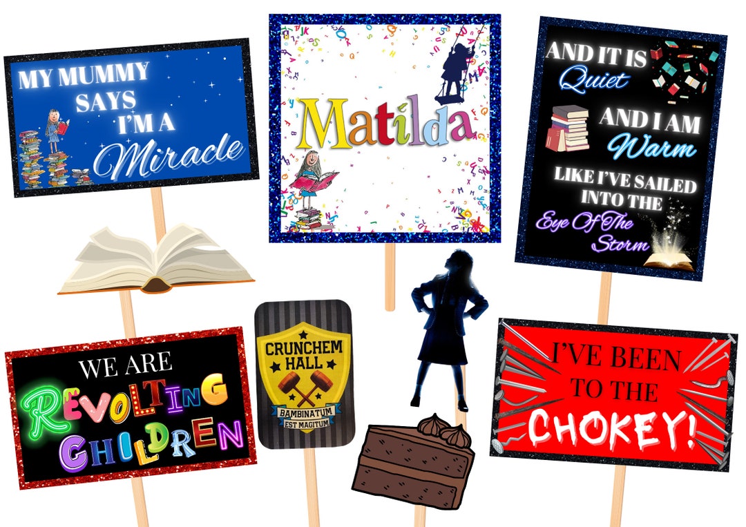 MATILDA Photo Booth Props / Instant Download DIY Printable / Movie ...
