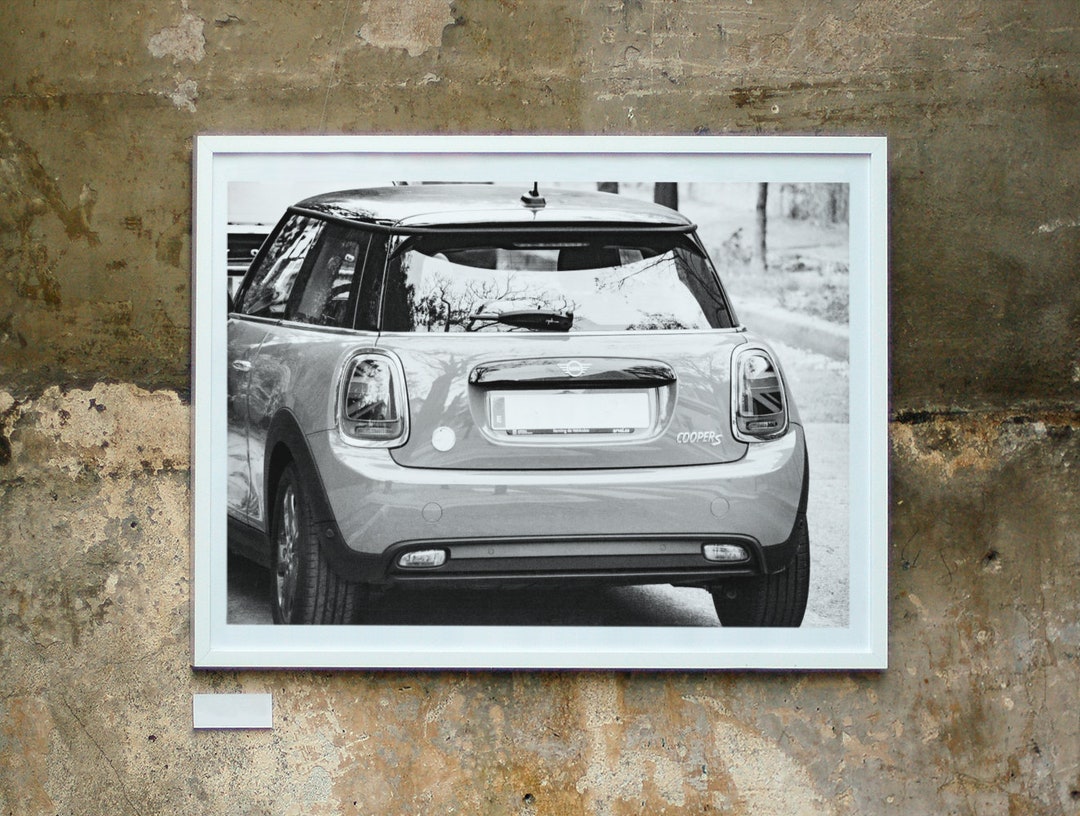 Black and White Mini Car for Wall Decoration, Black and White City Car ...