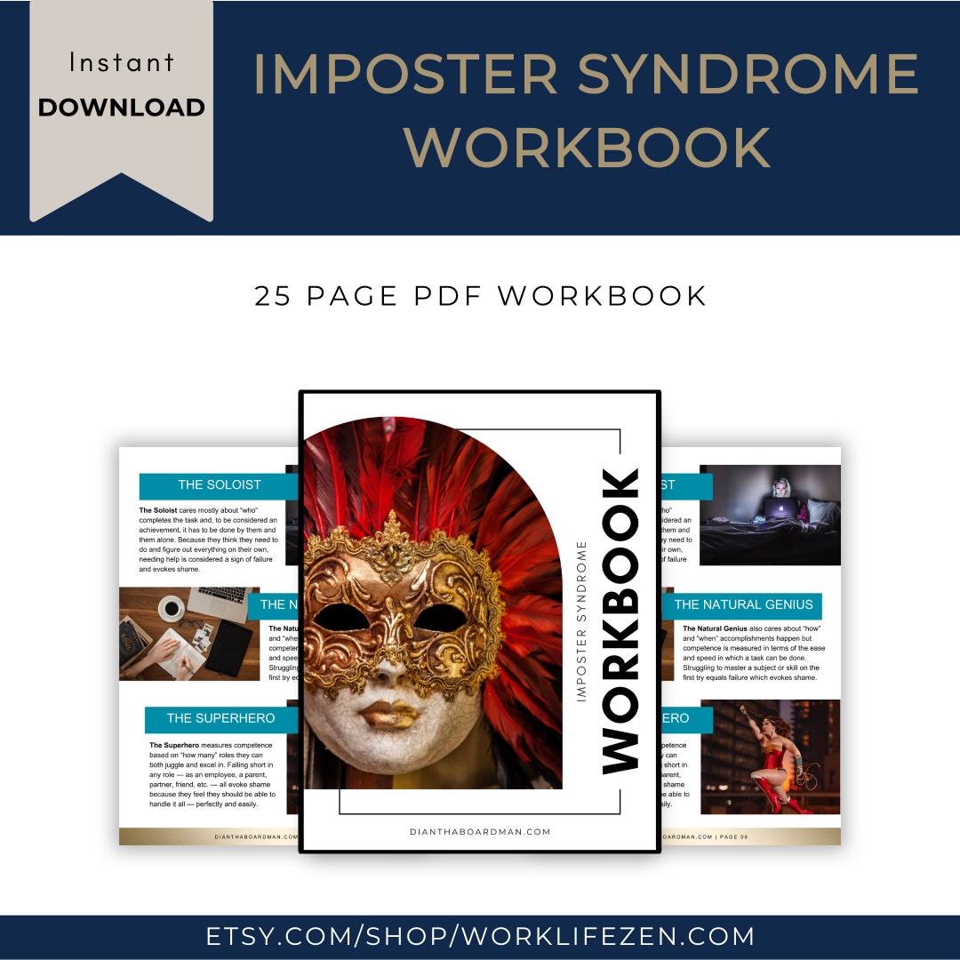 Imposter Syndrome Workbook Self-esteem Resilience Inner - Etsy