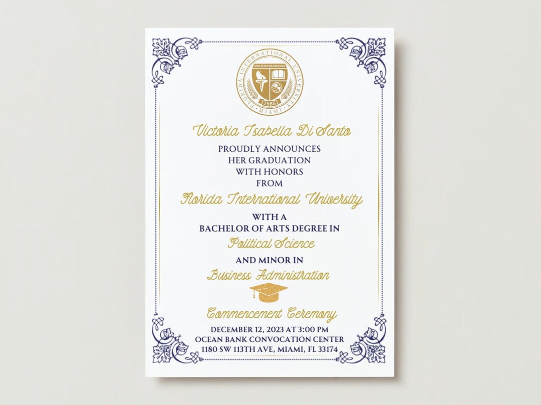Graduation Announcements/ Invite Inserts - Etsy