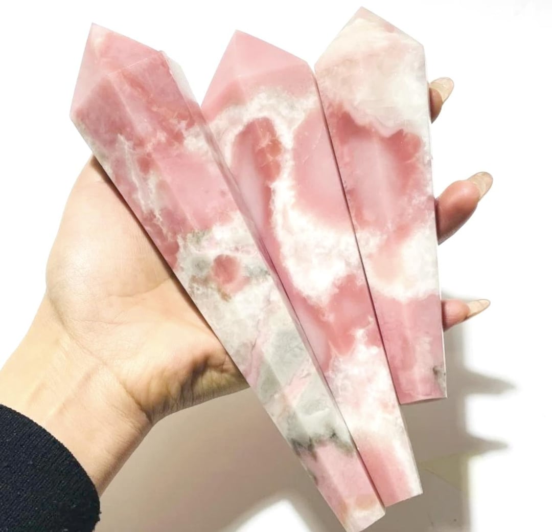 Angel Skin Opal Scepter, Pink Opal Wand, Pink Opal Crystal, Crystal ...