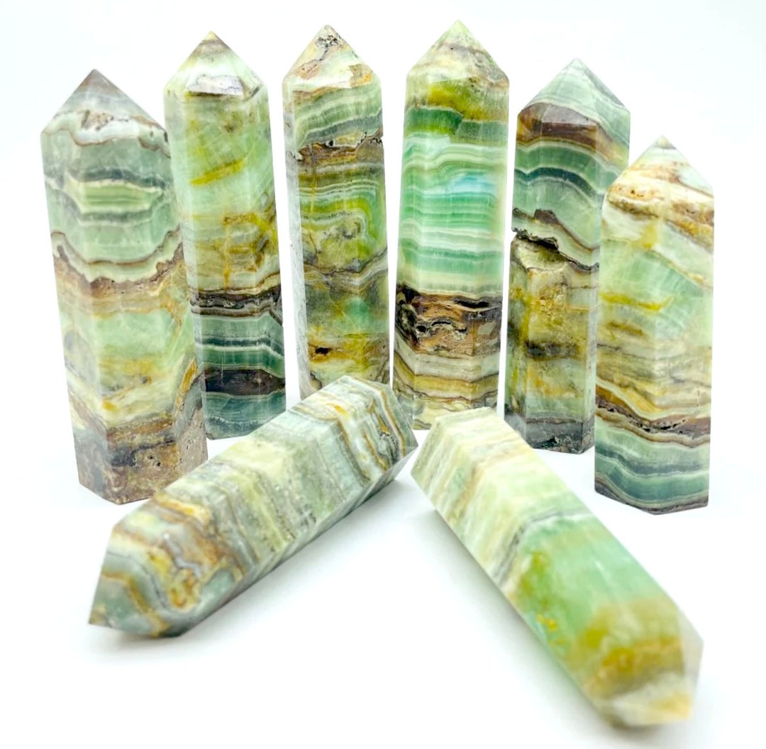 Green Onyx Tower, Green Onyx Point, Green Onyx Crystal, Crystal Point ...
