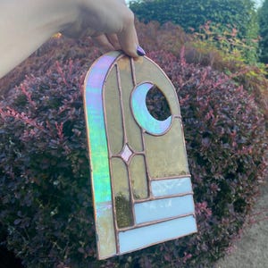 Celestial Moon Stained Glass *PATTERN* - Etsy