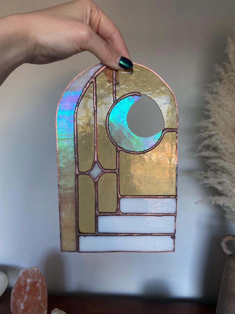 Celestial Moon Stained Glass *PATTERN* - Etsy