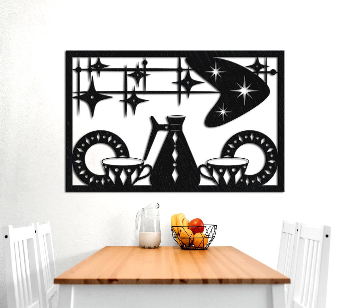 MCM Decor, Mid-century Modern Large Wall Panel, Retro Stile Art | MCM ...