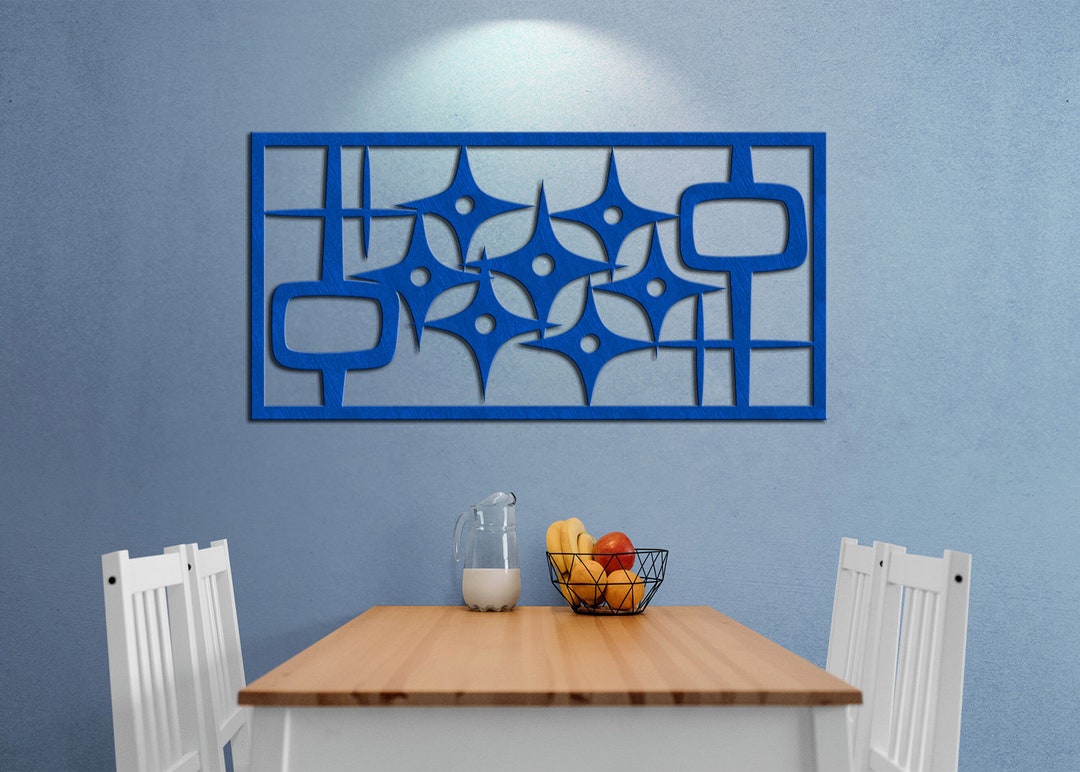 Mid-century Modern Large Wall Panel, Atomic Age Art, Retro Decor MCM ...