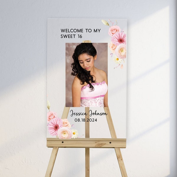 Sweet 16 Sign in Entrance - Etsy