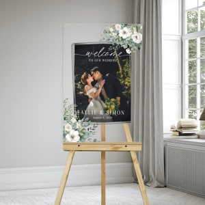 Personalized Wedding Photo Sign, Custom Wedding Sign, Wedding Welcome ...