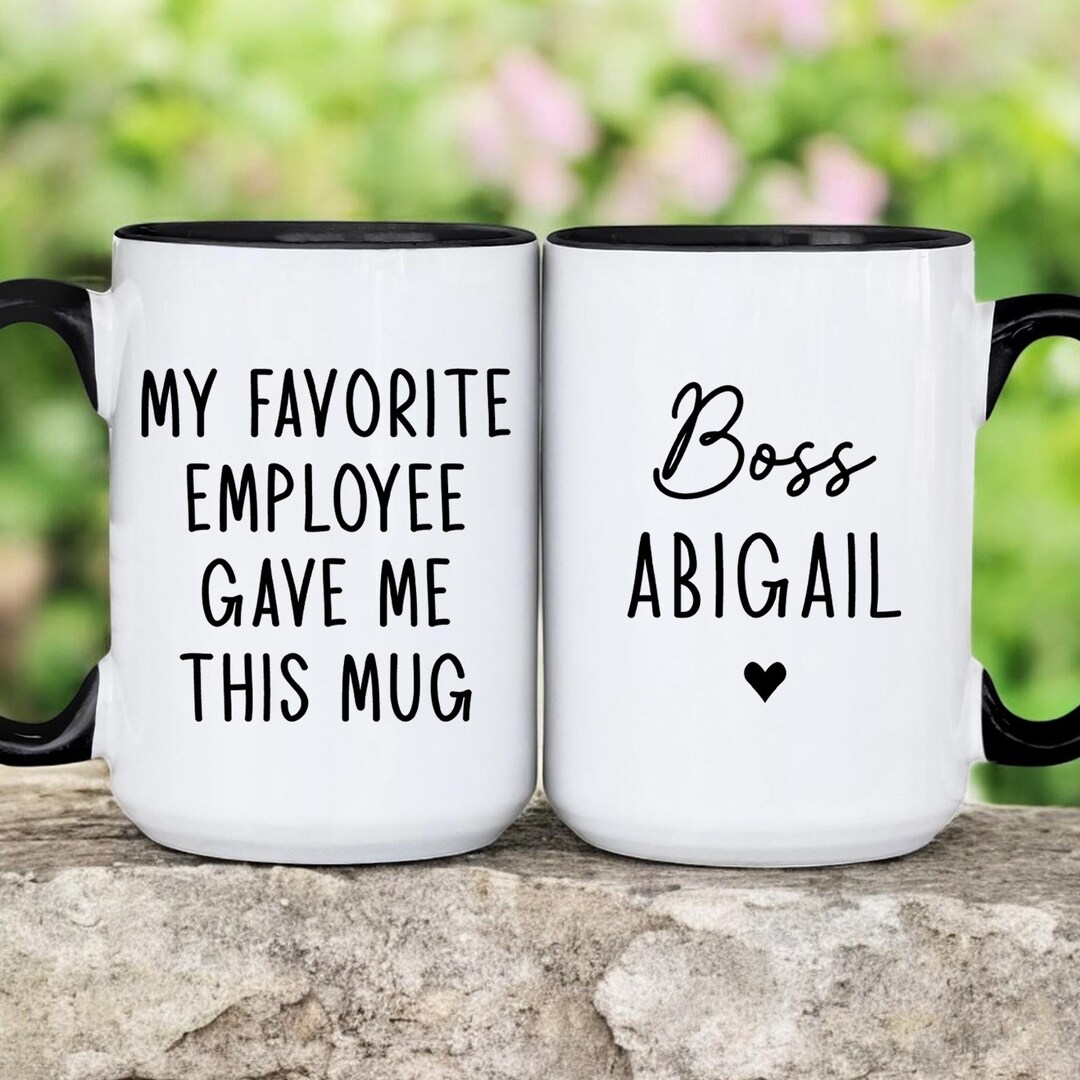 My Favorite Employee Coffee Mug, Custom Boss Gift, Supervisor Gift ...