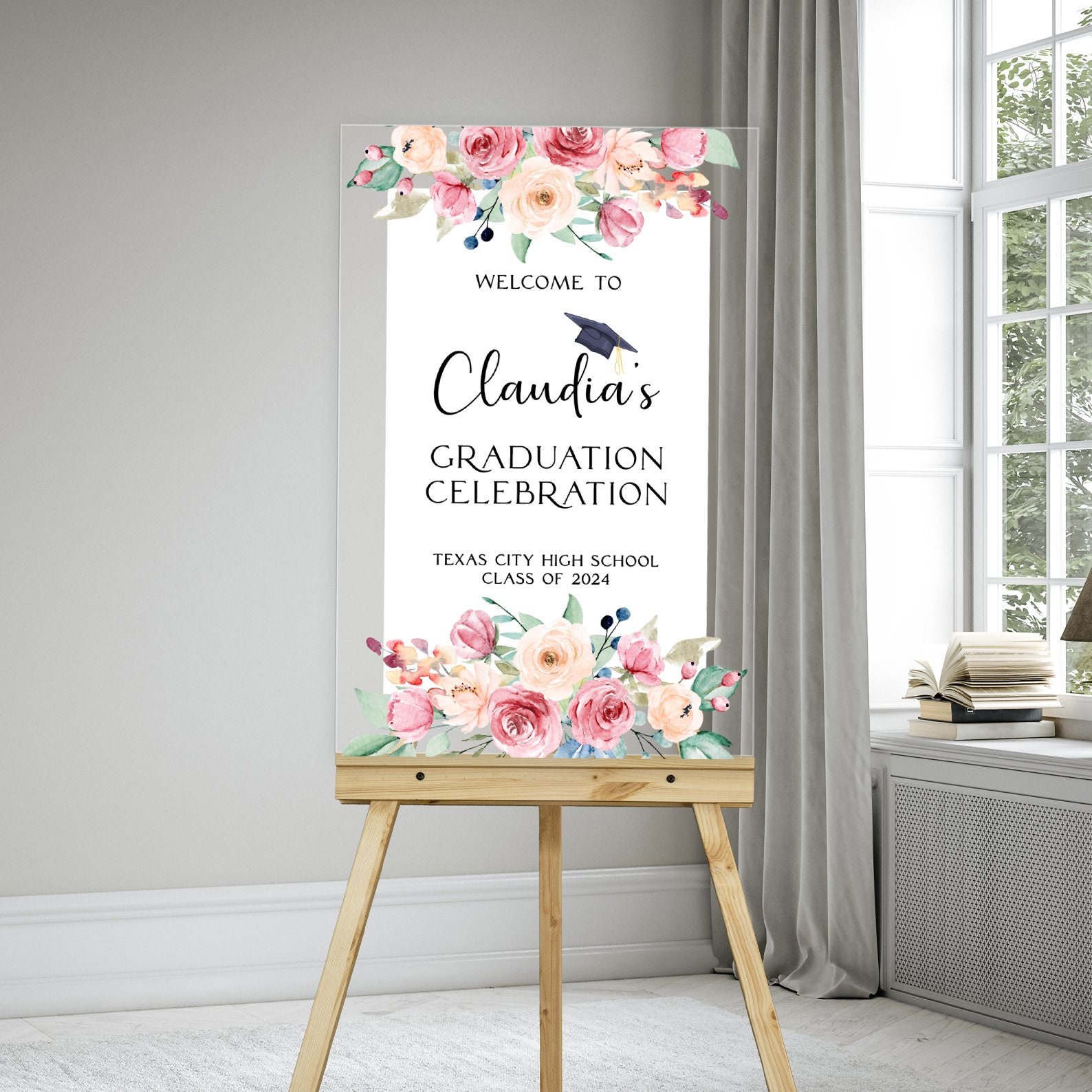 Welcome Graduation Acrylic Sign, Graduation Welcome Sign, Grad Party ...