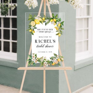 She Found Her Main Squeeze Sign, Lemon Bridal Shower Welcome Sign, Main ...