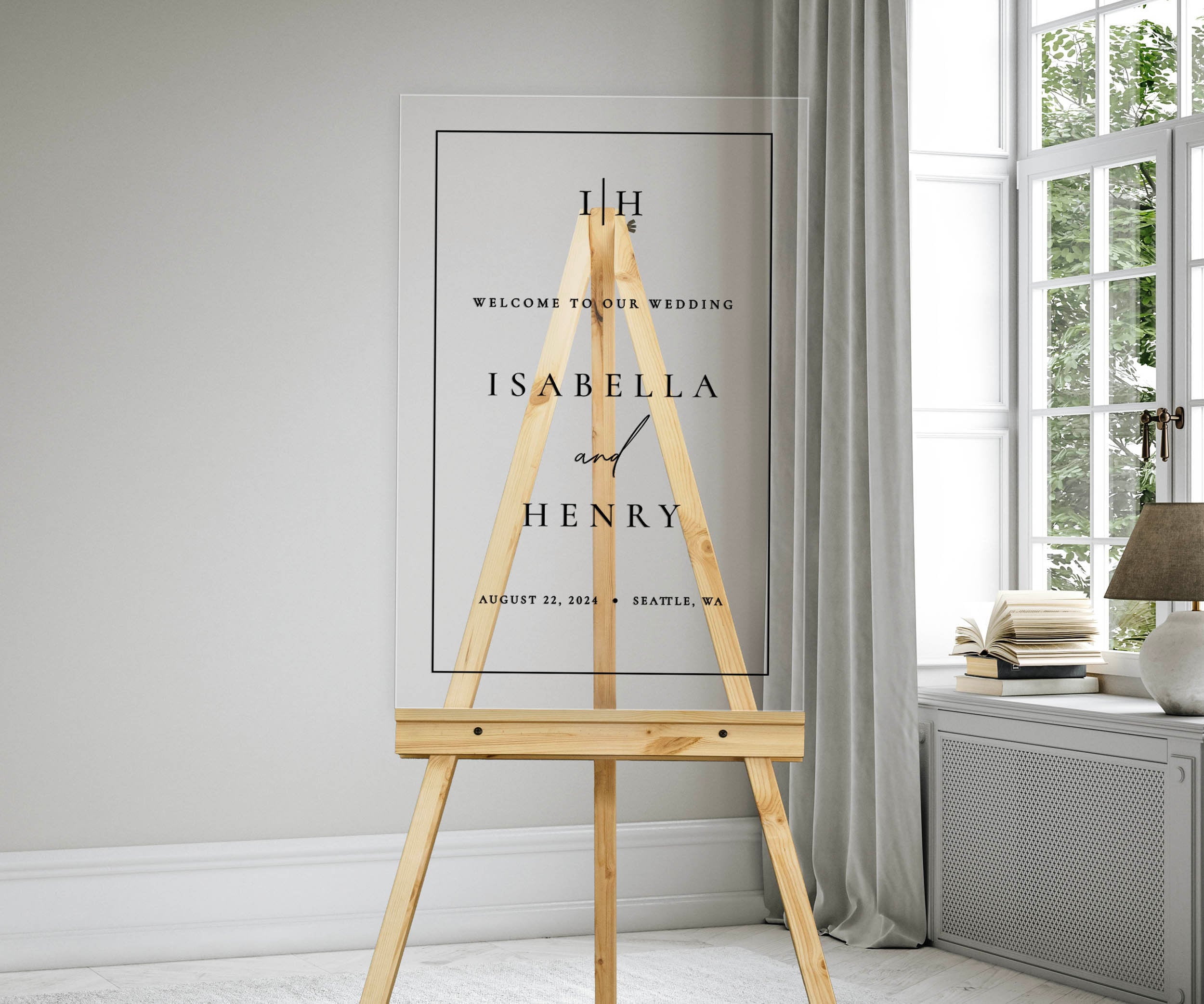 Welcome to Our Wedding Acrylic Sign, Wedding Welcome Sign, Welcome ...