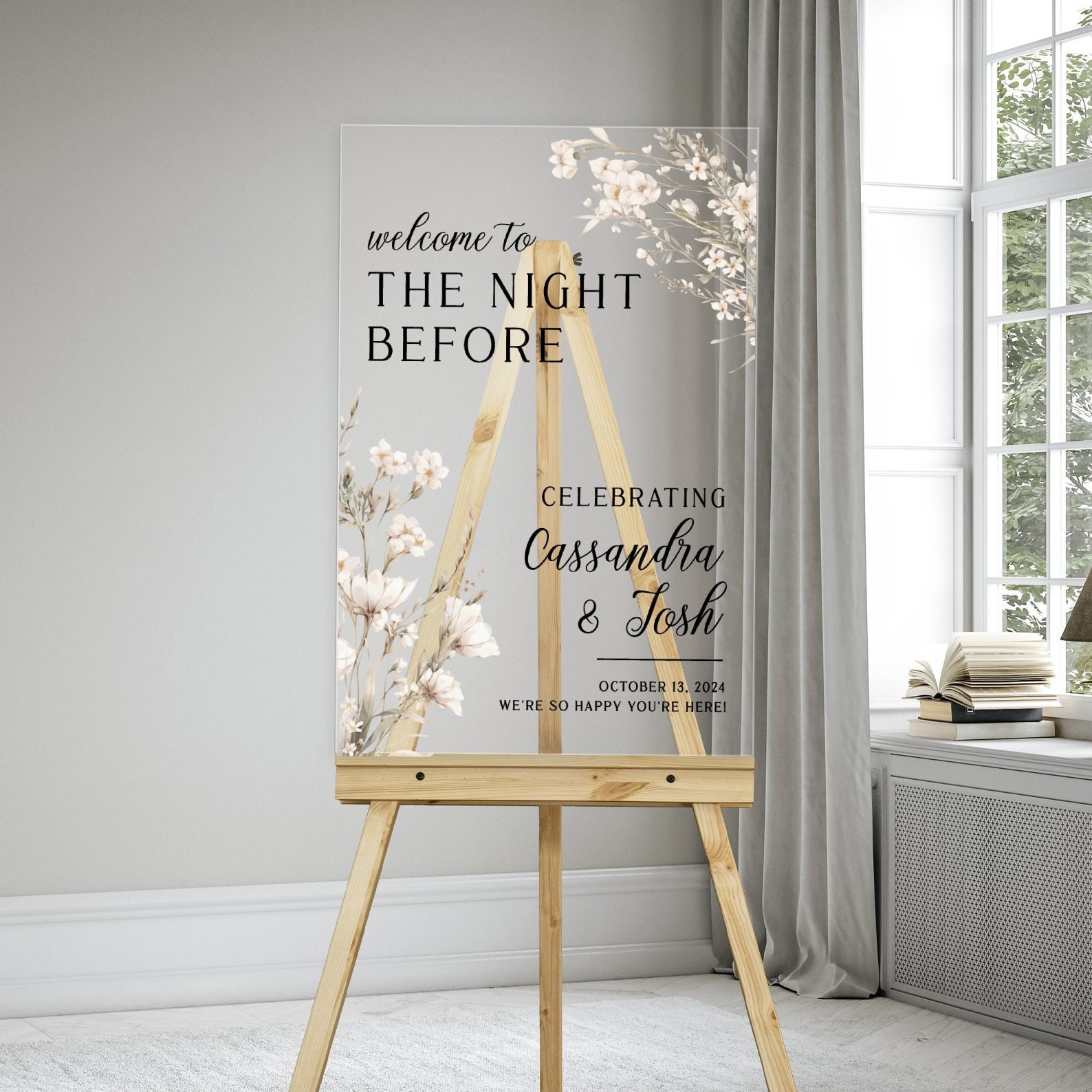 The Night Before Sign, Wedding Rehearsal Sign, the Night Before Wedding ...