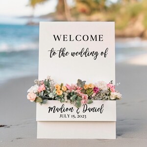 Flower Box Wedding Welcome Sign - Etsy