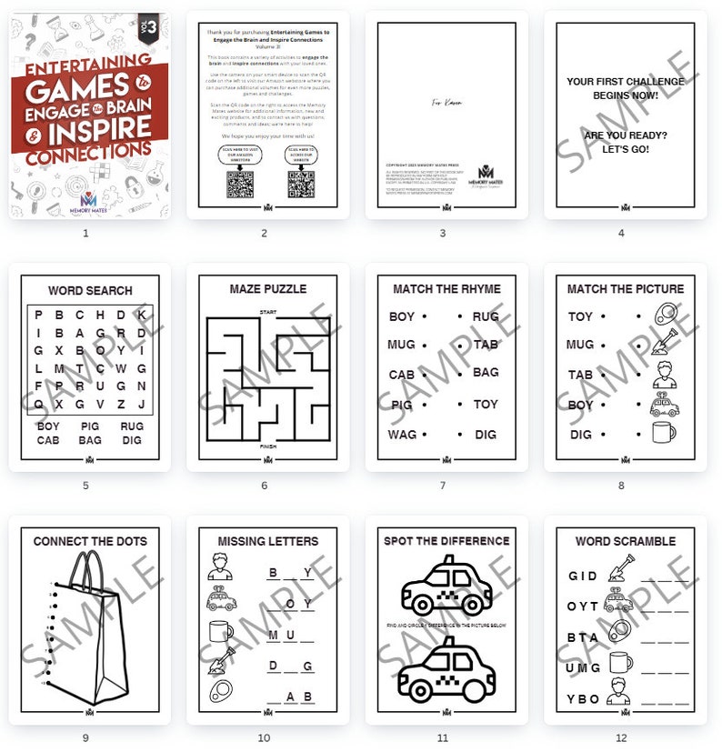 Entertaining Games to Engage the Brain & Inspire Connections: Volume 3 ...