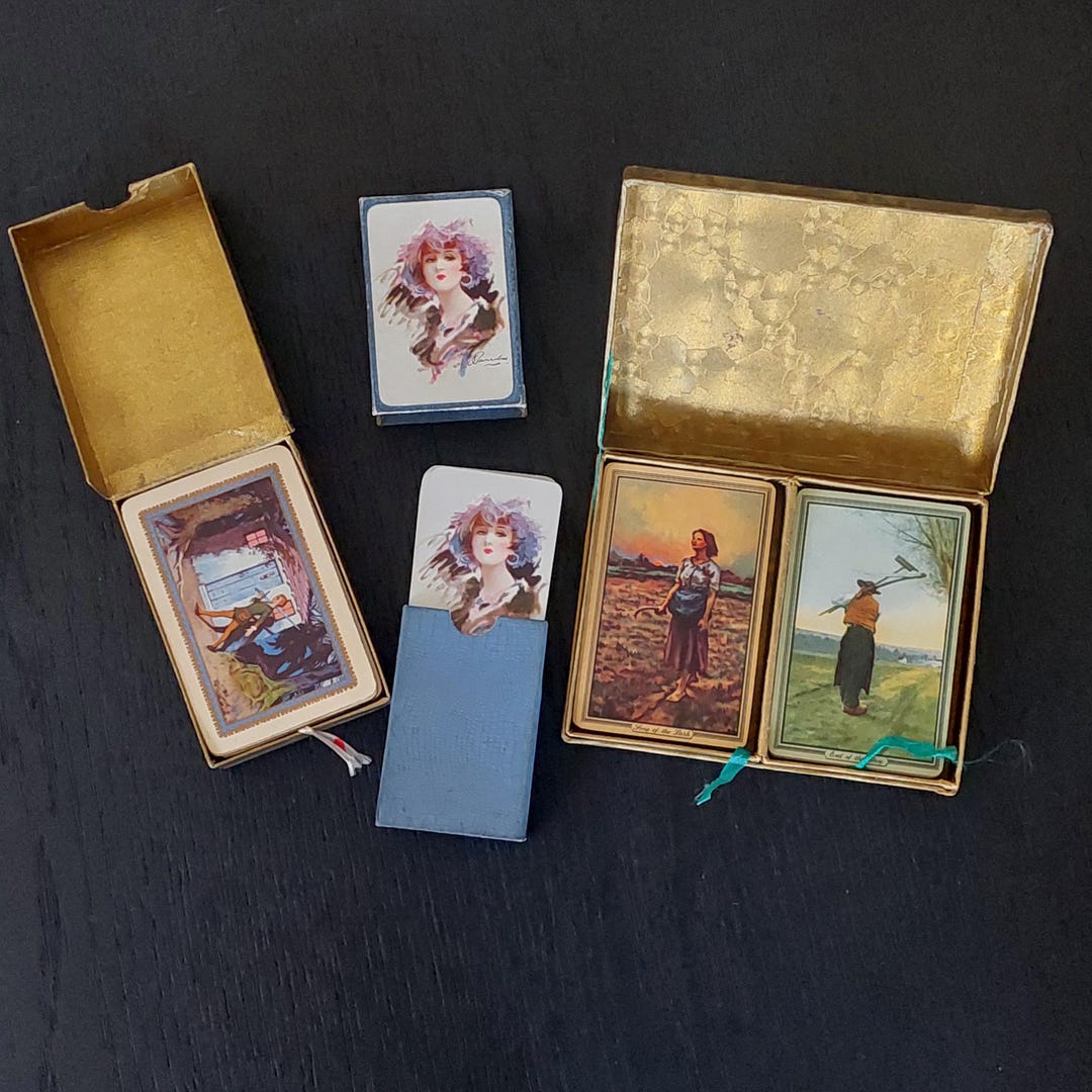 Vintage Boxed Playing Card Decks, Congress, Thomas De La Rue ...
