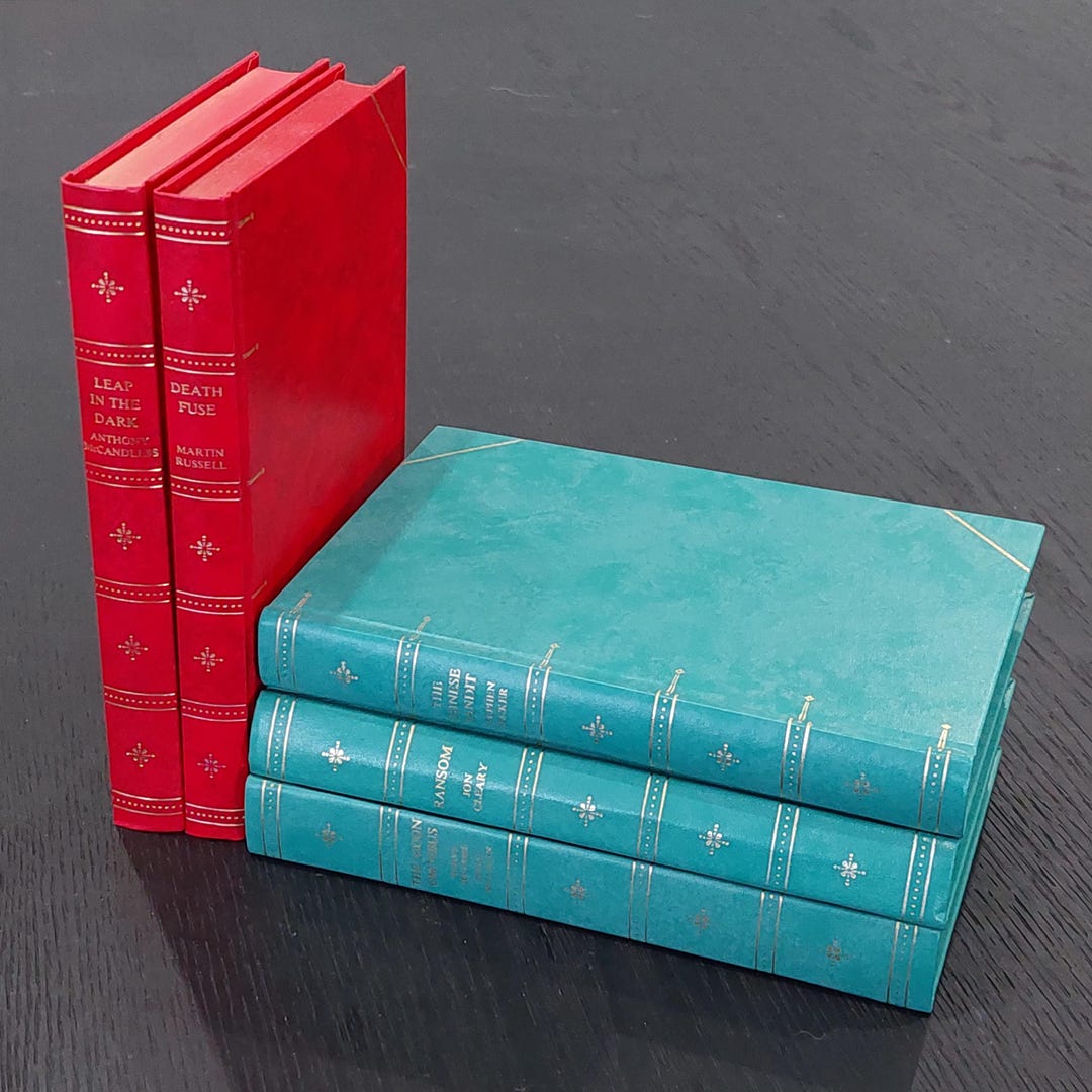 Vintage Set of 5 1970s Companion Book Club Collection: Faux Leather ...