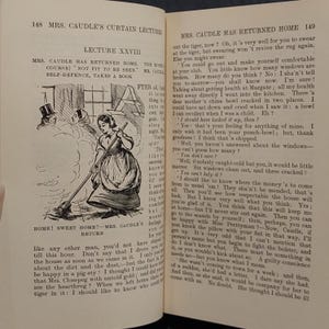 Antique Circa 1907 Mrs. Caudle's Curtain Lectures by Douglas Jerrold ...