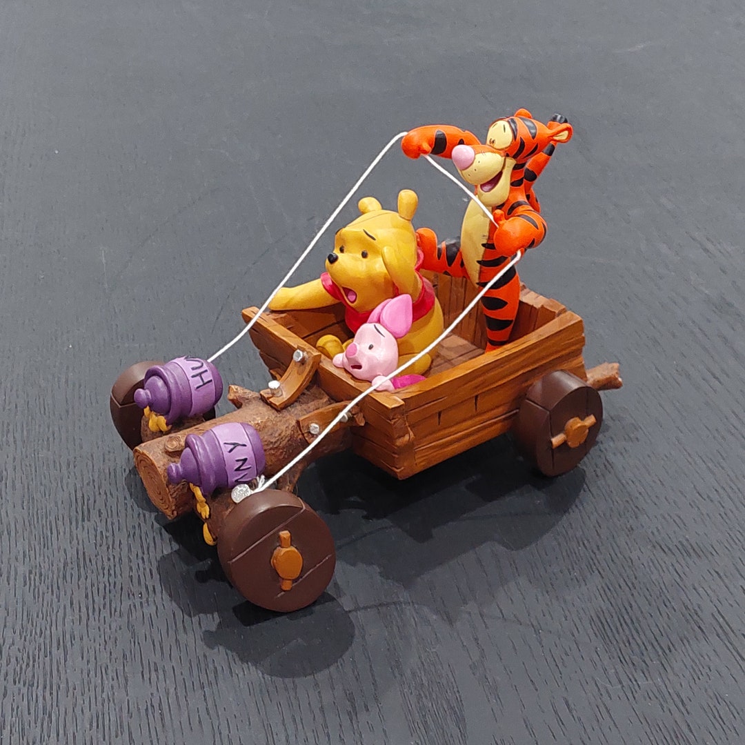 Winnie the Pooh, Piglet and Tigger Racing Statue. Vintage Walt Disney ...